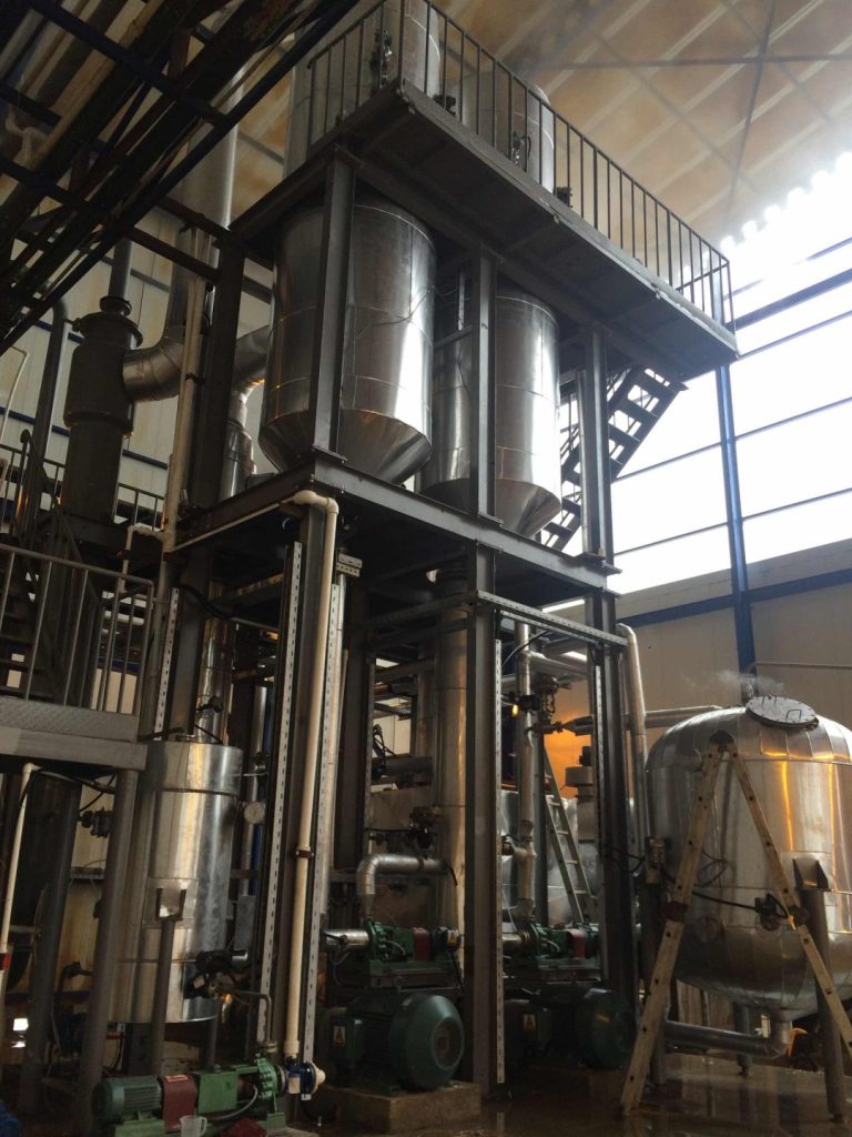 Double-effect Forced Circulation Evaporator for Calcium Chloride Concentration | Evaporator ...